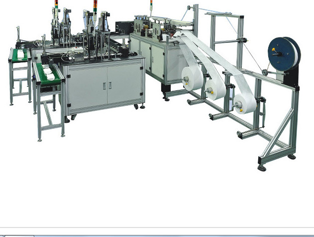 Disposable Three Layer PLC Face Mask Making Machine For Outer Ear Type