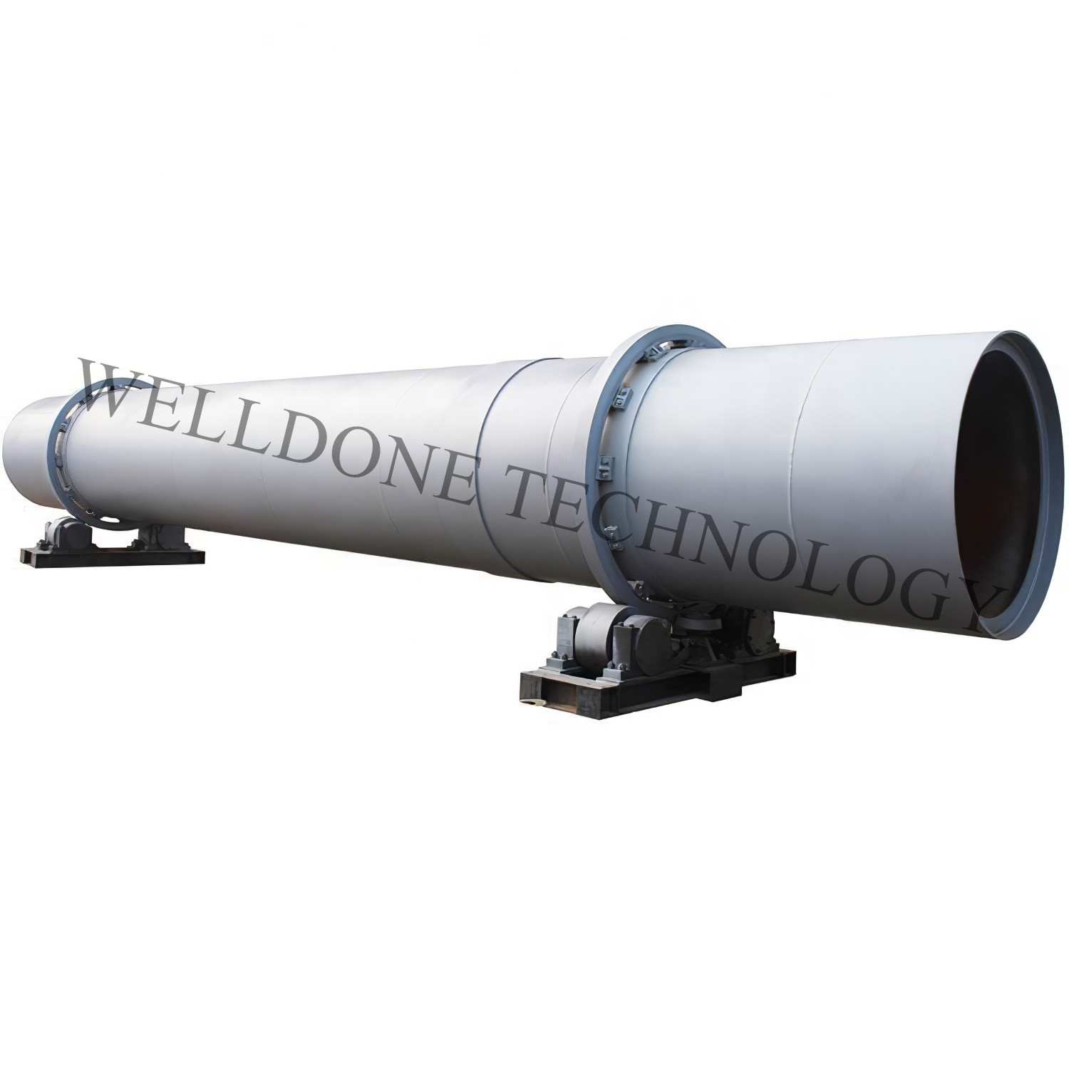 Adjustable Speed Rotary Kiln Dryer For Drying Slurry 18 . 5 - 255KW 50 ...