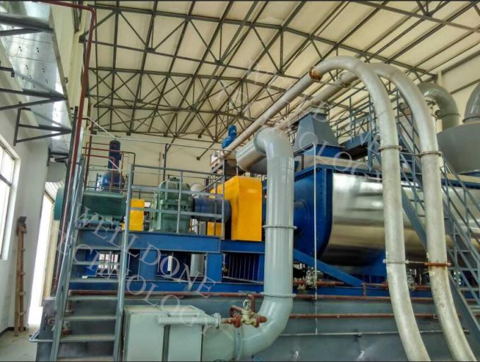 CS Material Sludge Drying Equipment , Rotary Sludge Dryer 80 - 250℃ Drying